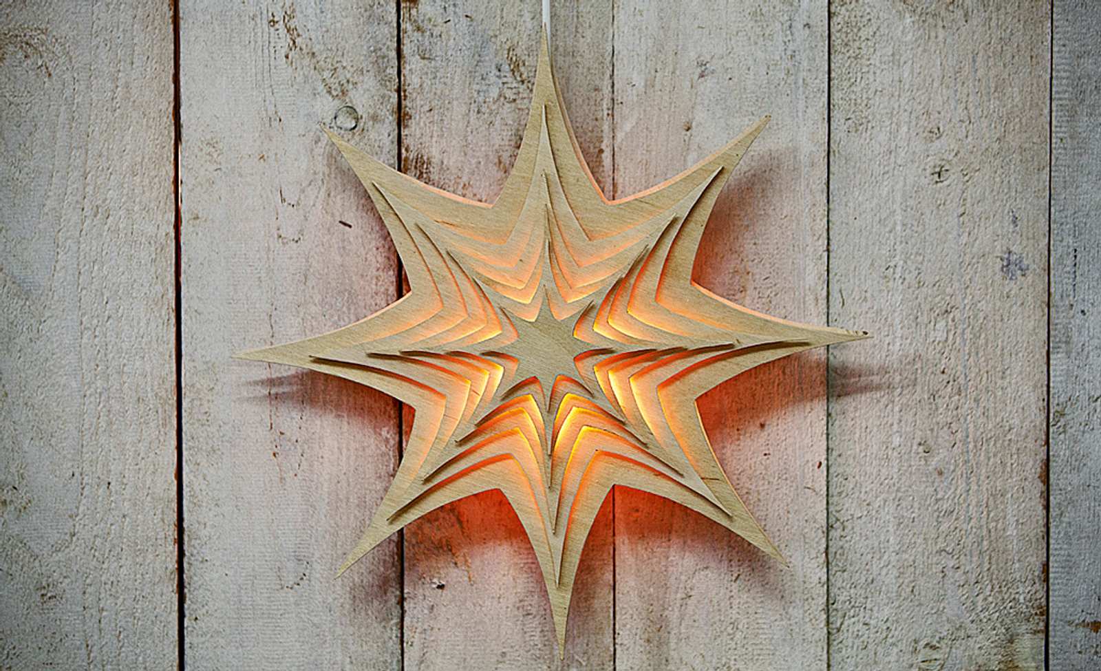 Leuchtenden Stern aus Holz bauen | Weihnachtsstern: Kreative Ideen ...